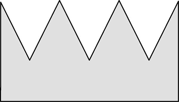 Shape Hats Simple Pointed Crown plain