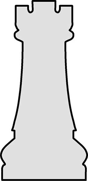 Shape Games Chess Piece Simple Rook